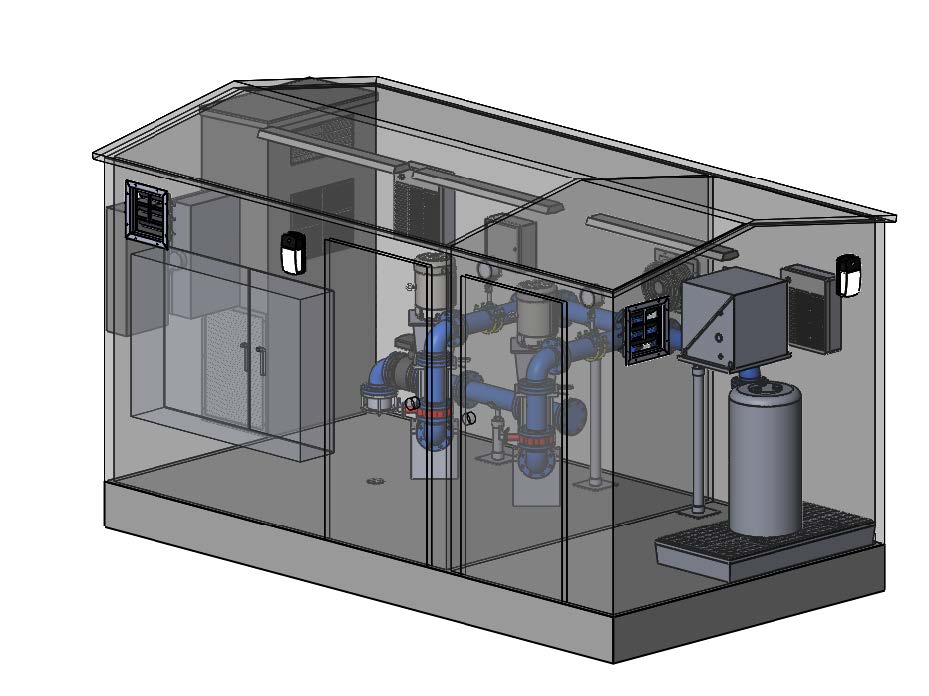 Water Booster Pump Station - Pumping Infrastructure